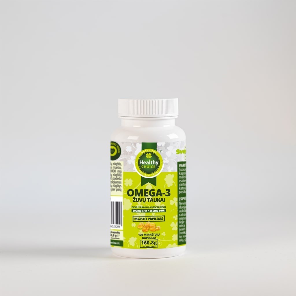 Omega-3 fish oil “Healthy Choice” 120 capsules – HealthyChoice.world